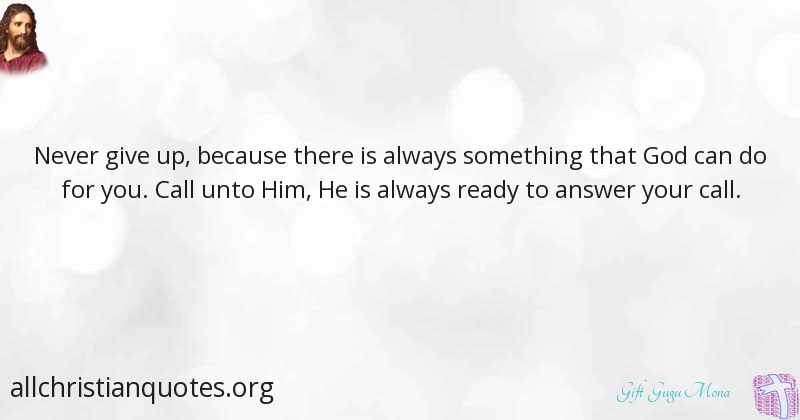God Will Answer Your Call