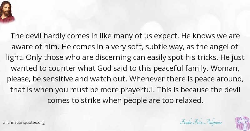 Funke Felix Adejumo Quote about: #Develop, #Family, #Woman, #Prayerful ...